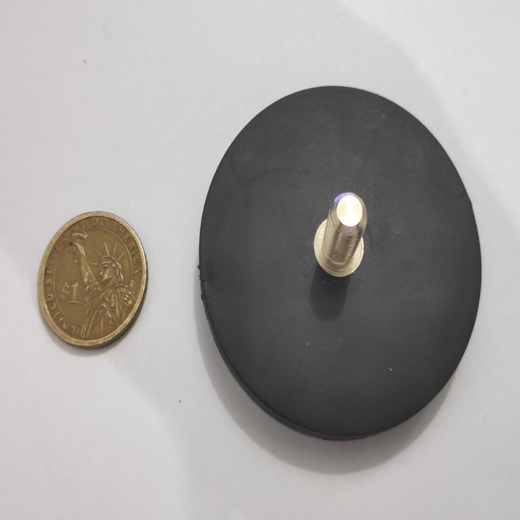 Rubber Coated Pot Magnet with External Thread Archives - PATEL MAGNETS